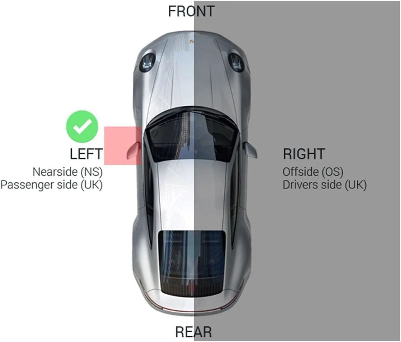 Ford Transit Wing Mirror Indicator Lens - Clear - LHS - 2019-2025